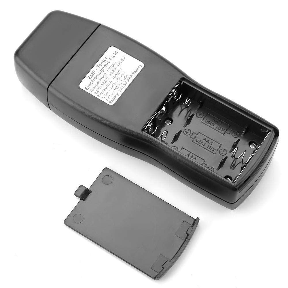 EMF Meter,Handheld Electromagnetic Field Tester, Radiation Meter, 0~2000mG/0~200μT, 0.1μT Resolution, 30Hz~300Hz, for Home Appliances, Power Lines and Industrial Equipments