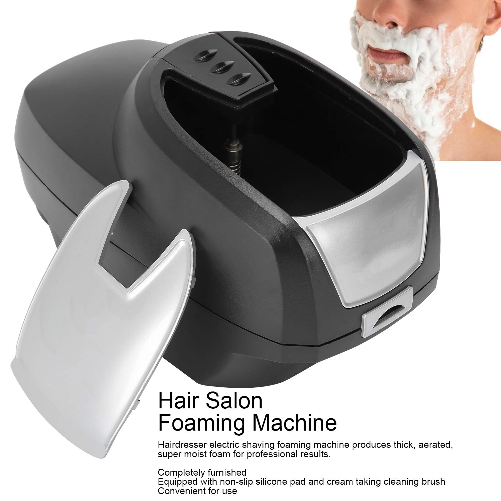 Jinyi Hot Lather Machine, Hot Lather Machine for Shaving, Hair Salon Electric Shaving Foaming Machine, Professional Lather Maker for Face Shaving, Gifts for Men Husband Dad Barber(US Plug)