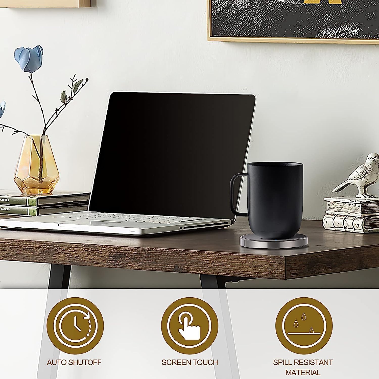 Coffee Mug Warmer, JYYRC Coffee Warmer for Desk, Electric Coffee Warmer for Office Home Use Beverage Warmer for Heating Coffee, Beverage, Milk, Tea and Hot Chocolate