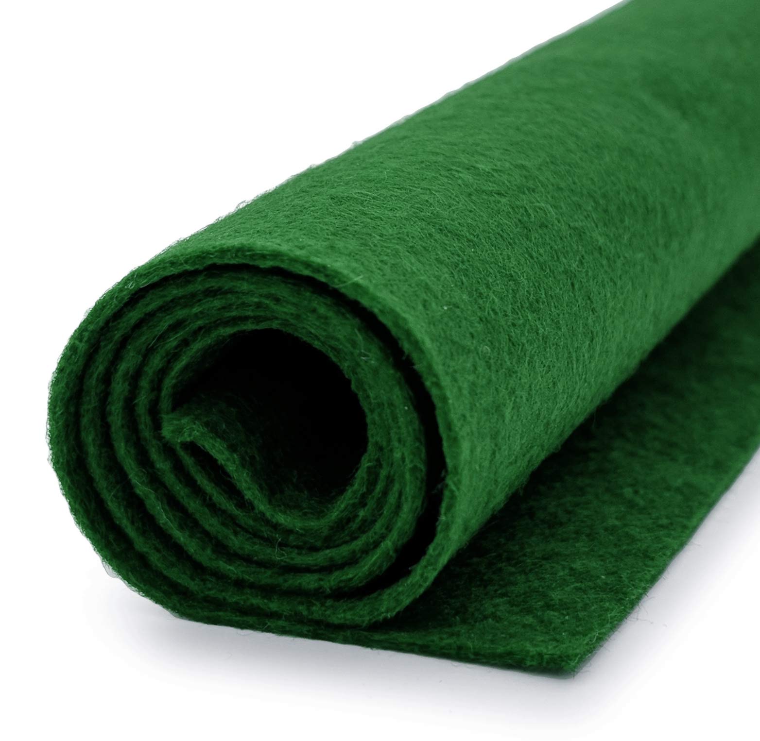 Green Kelly Green - Wool Felt Oversized Sheet - 20% Wool Blend - 36 in x 36 in Sheet