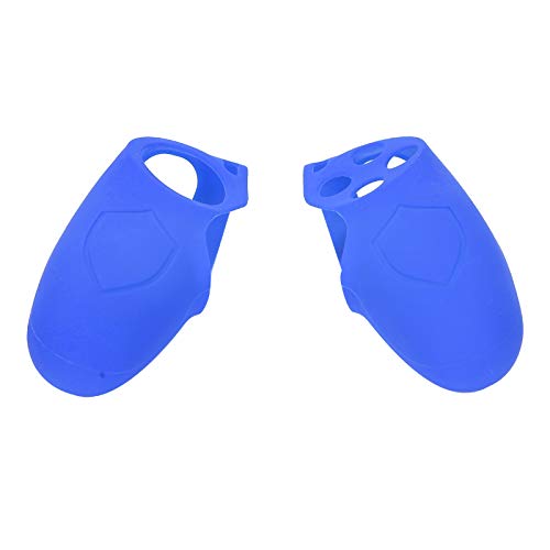 Shipenophy Protection Cover Soft Material Silicone Professional Manufacturing Delicate Designed Gamepad 1 Pair Split Scratchproof for PS4(sea Blue)