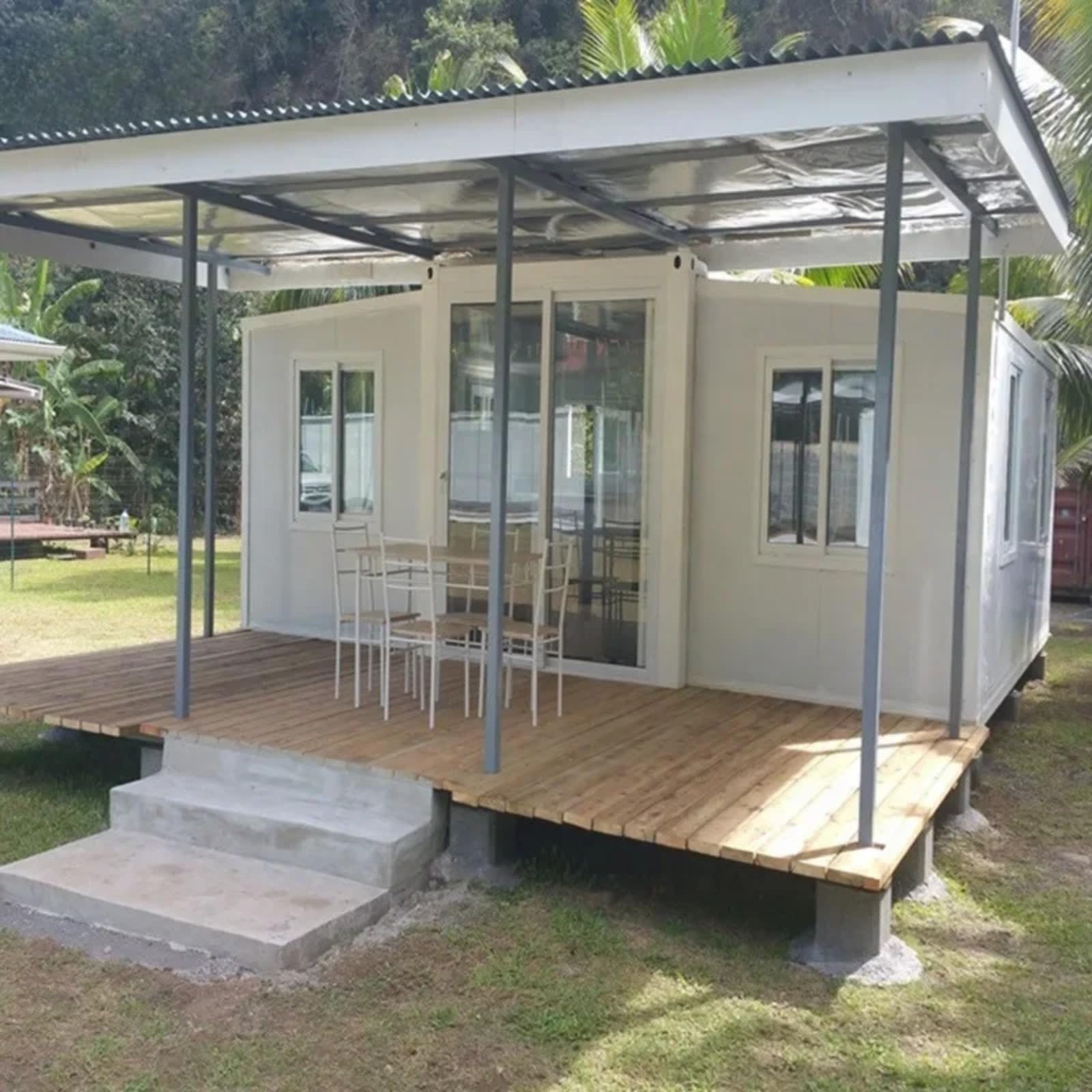 Expandable Flat Pack Prefab Module Home 30 Ft Container Expandable House with Solar Energy