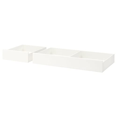 Ikea Songesand Underbed storage box set of 2 white Full/Double/Twin/Single 103.725.42