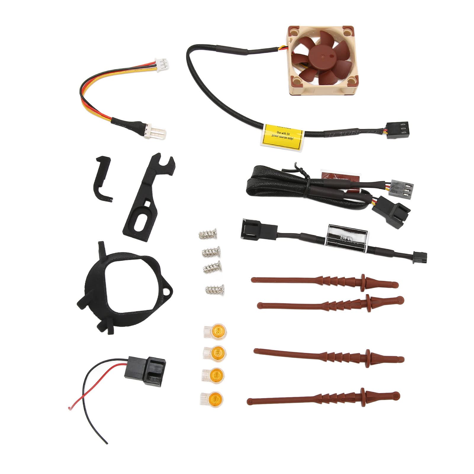 Cuifati Game Console Cooling Fan, Silent 3D Print Fan 3D Print Mount Kit Mini Brushless Radiator for SEGA Dreamcast DC