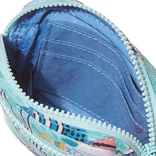 Vera Bradley Women's Recycled Lighten Up Reactive Convertible Belt Bag Sling Crossbody Bag, Paisley Wave Fish, One Size