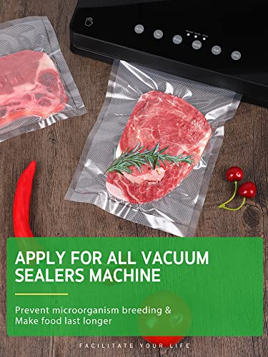 Syntus Vacuum Sealer Bags, 6+3 Pack 6 Rolls 11" x 20' and 3 Rolls 8" x 20' Commercial Grade Bag Rolls, Food Vac Bags for Storage, Meal Prep or Sous Vide