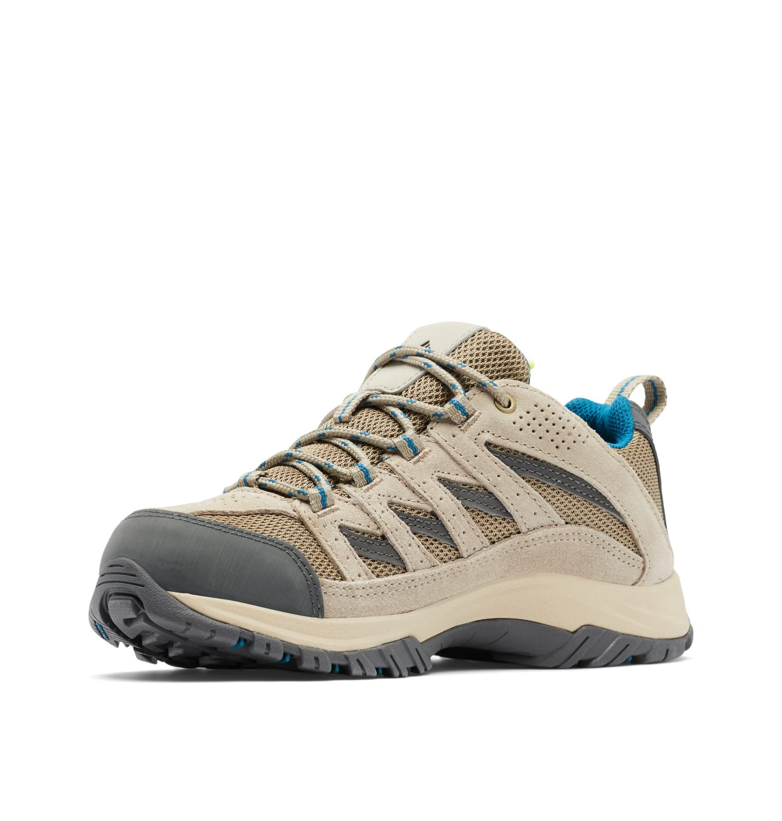 Columbia Women’s Crestwood Waterproof Hiking Shoe, Pebble/Lagoon, 10