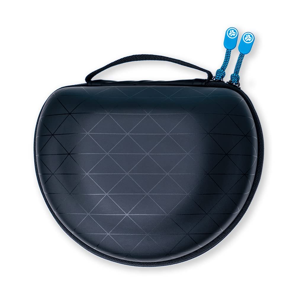 JLab Headphone Hard Travel Case Studio Pro Over-Ear Headphones, Wired Headphones, Tangle Free Cord, Black