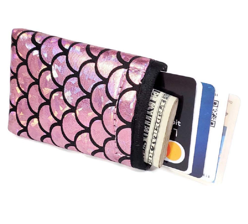 Undercover Bra Wallet | Secret Stash | Women's Travel Pouch |Holds TSlim Insulin Pump | Soft Neoprene | Water Resistant | Easy Access Clip by Hidey-Go, Pink