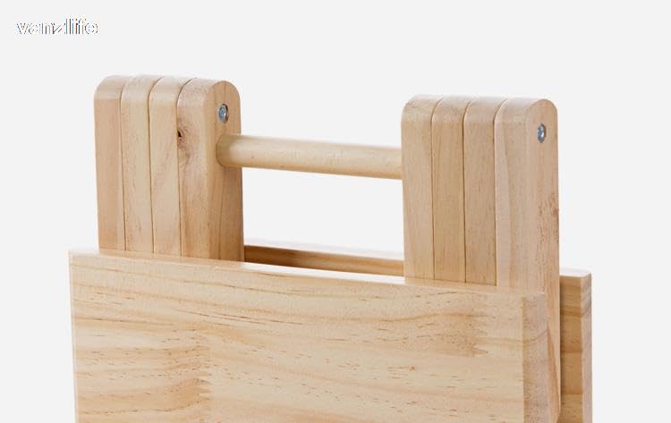 Foldable Solid Wood Stool Chair Portable Train Foldable Stool Adult organizing Small Chair Folding Bench