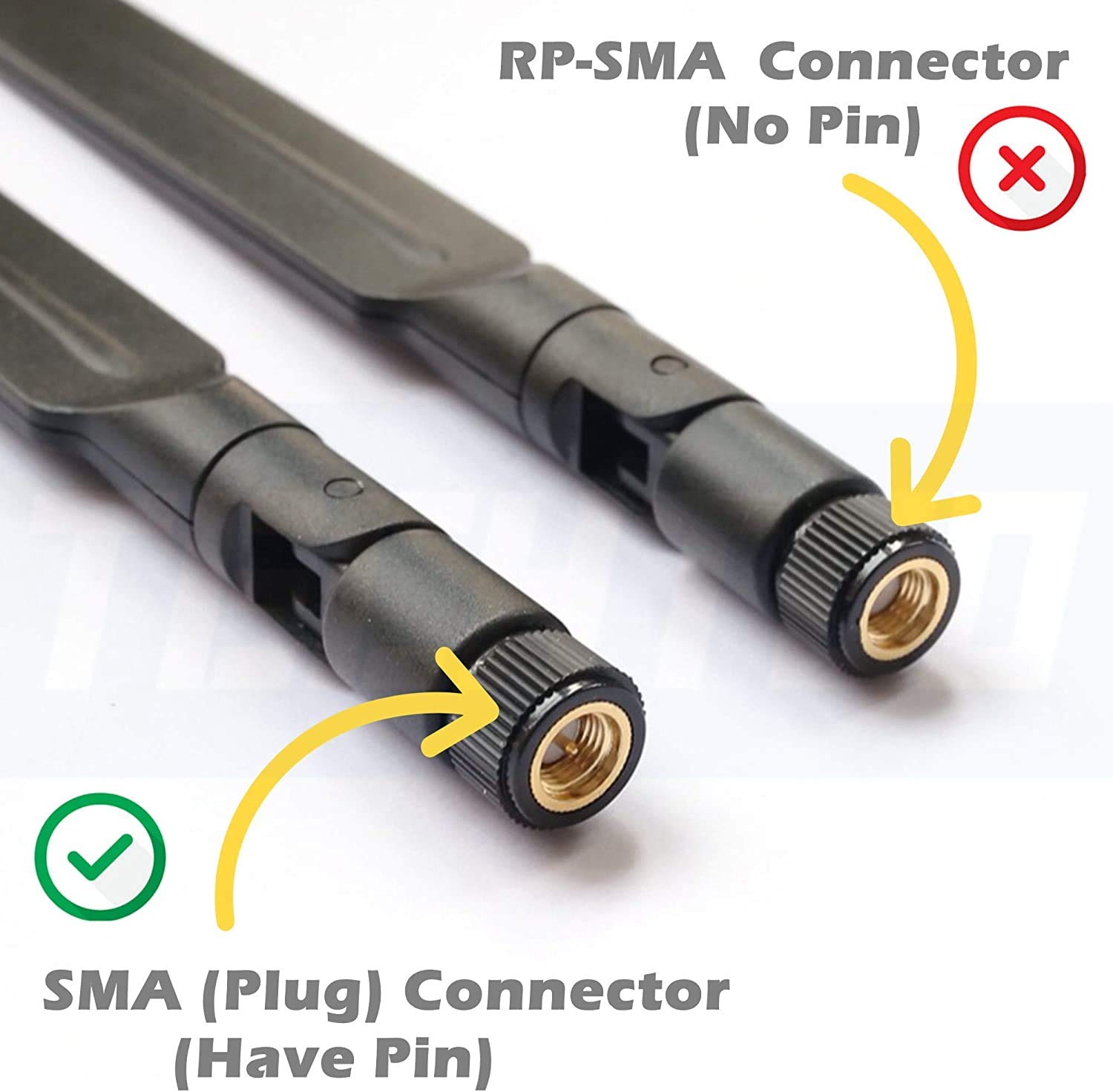 CompuPort Telemetry Wide-Band 3500MHz 5G/4G/LTE MIMO Whip Antenna with SMA Male Connector, Compatible with Sierra Wireless Airlink, Digi, Teltonika, Microhard, CradlePoint and More.(1 pc.)