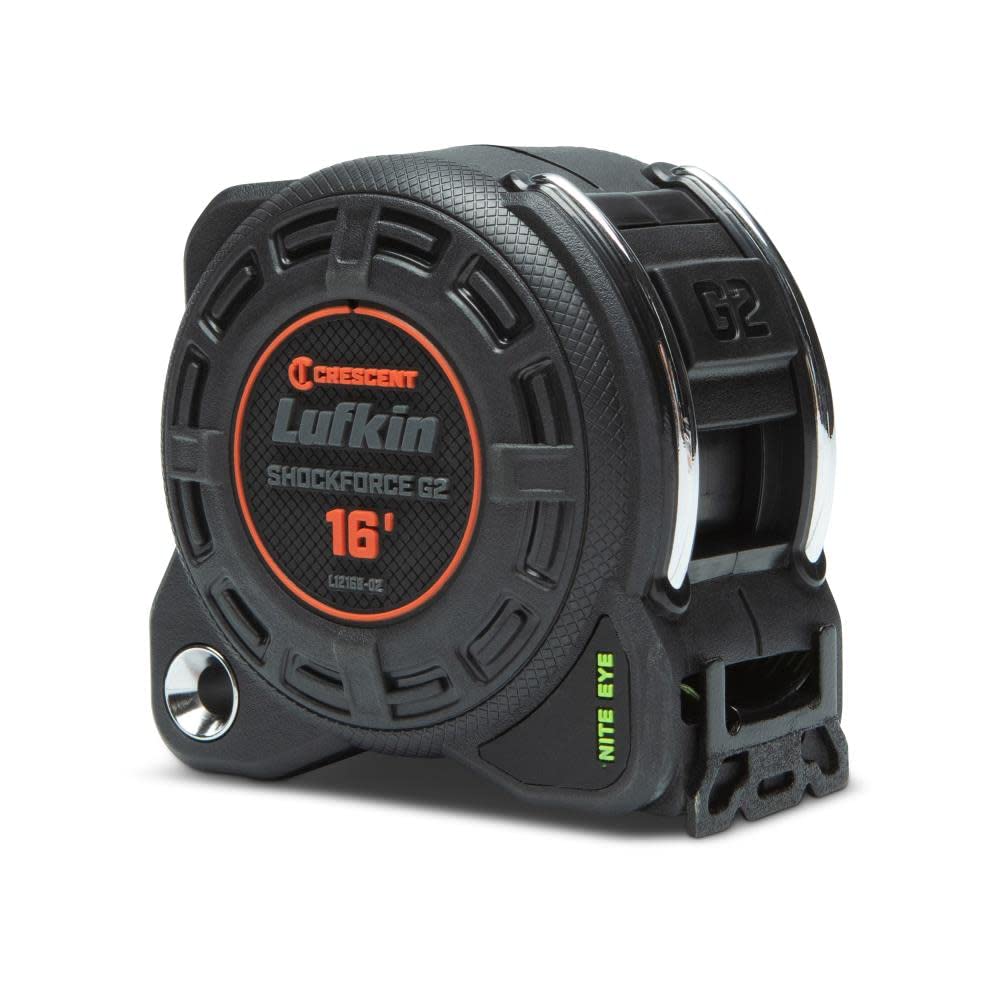 Crescent Lufkin Shockforce G2 16-ft Nite Eye Tape Measure- L1216B-02
