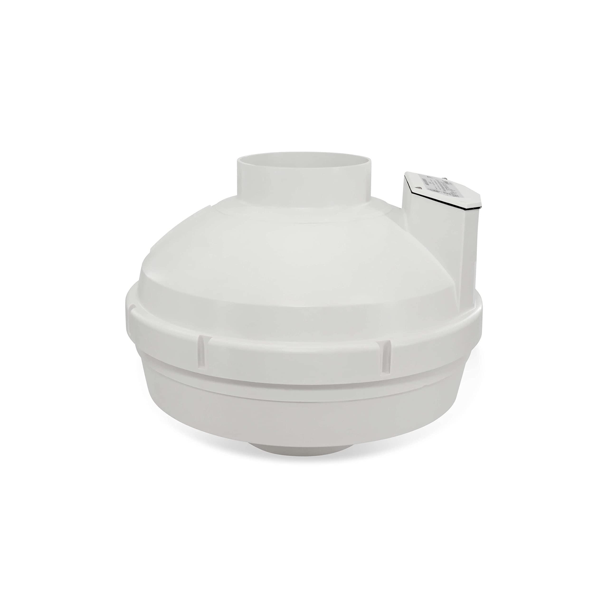 Festa Radon AMG Maverick Radon Fan - Quiet and Energy Efficient 260 CFM Radon Mitigation System Inline Duct Fan - 4" Electric Inline Fan - Made with Sturdy Glass Reinforced Poly-Resin β White