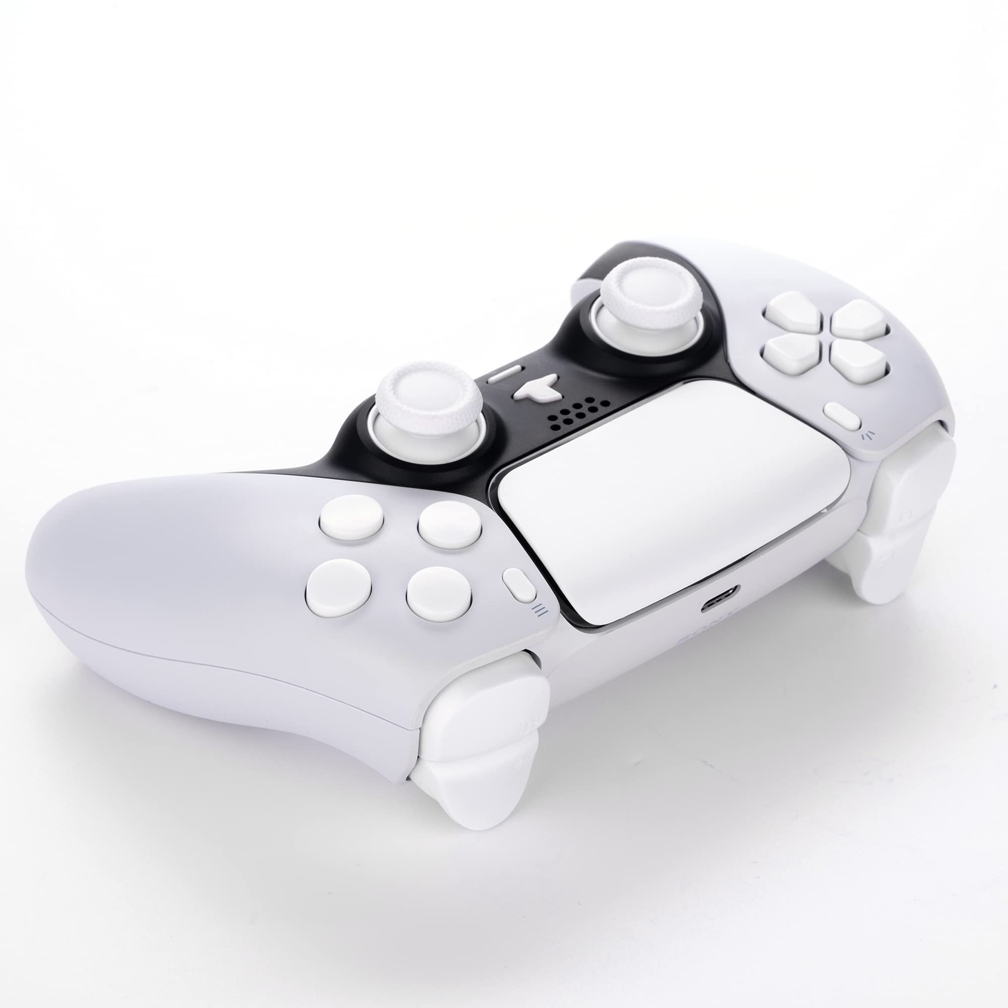 Z&Hveez Replacement Buttons Kit for PS5 Controller, D-pad & Action Buttons & L1 R1 L2 R2 Triggers & Faceplate Cover, Full Set Buttons with Repair Tools For DualSense Controller (White)