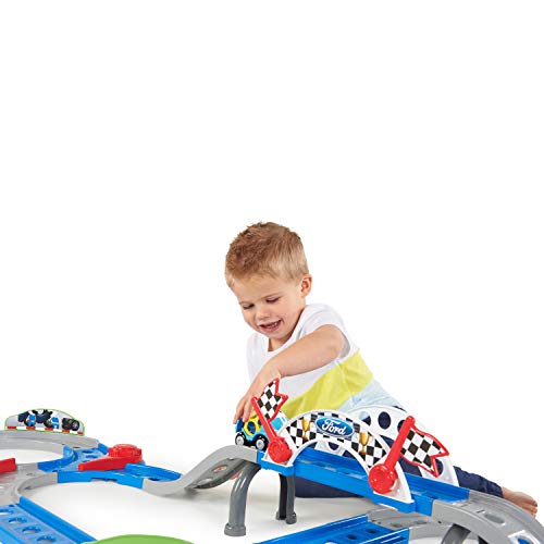 Bright Starts Ford Full Speed Raceway Go Grippers Playset Toddler Toy, 12 Months +
