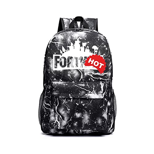 DAMLUX Unisex Backpack School Travel 3d Prints Casual Sports Backpacks For Boys and Girls Black