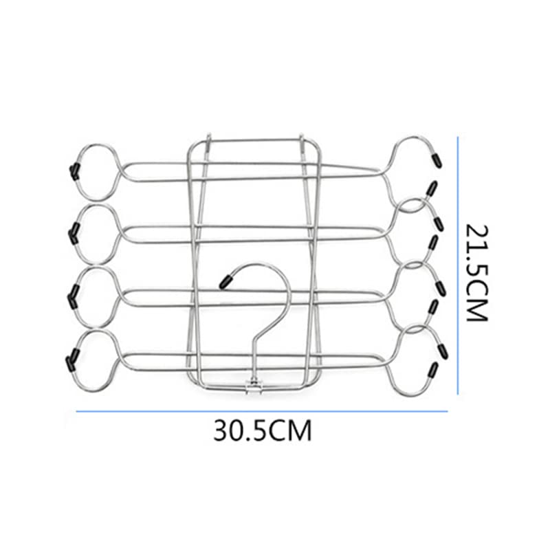 Multi Layer Underwear Drying Hanger, 360 Degree rotatable Folding Sling Hanger Seamless Multi Function Clothes Drying Rack (4 Layers)