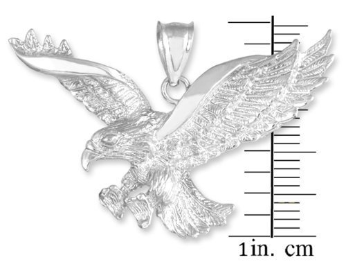 COMET CRAFT Stainless Steel Vintage Flying Eagle Pendant American Eagle Charm Pendant