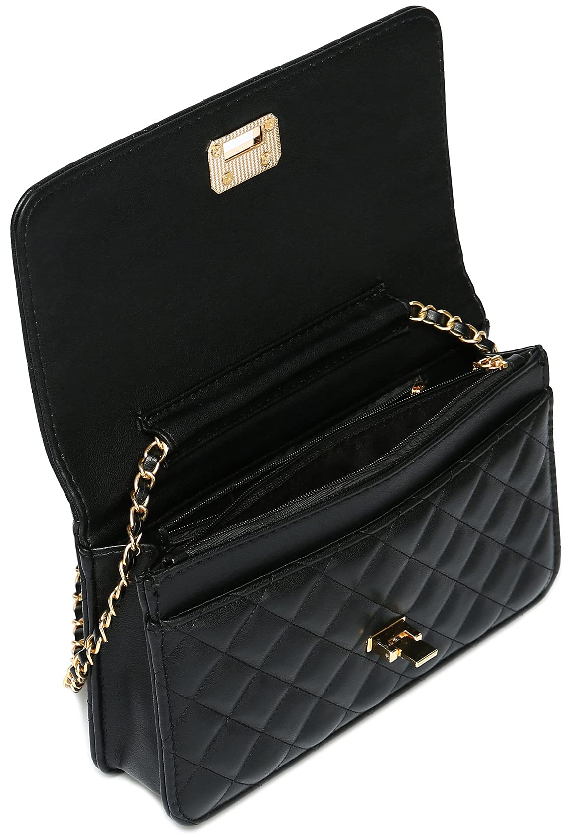 Time Pawnshop Women Shoulder Bag Quilted Crossbody Purse Designer Lattice Leather Chain Bag