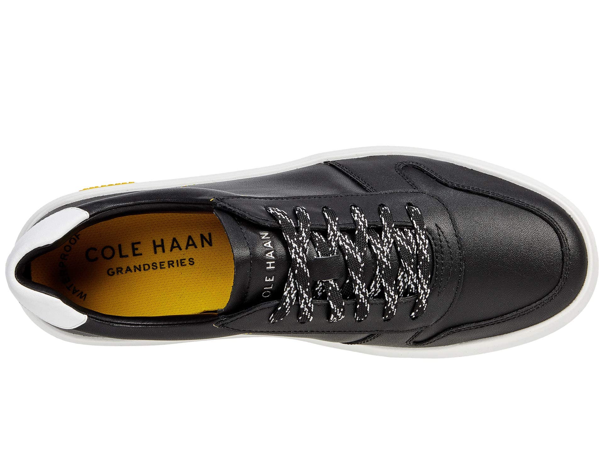Cole Haan Grandpro Rally Golf Waterproof Caviar Black Leather 9 B (M)