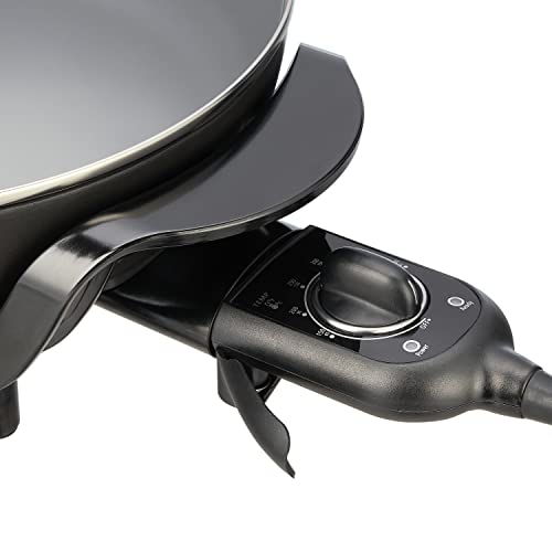 Deahun Mainstays 12" Round Nonstick Electric Skillet with Glass Cover