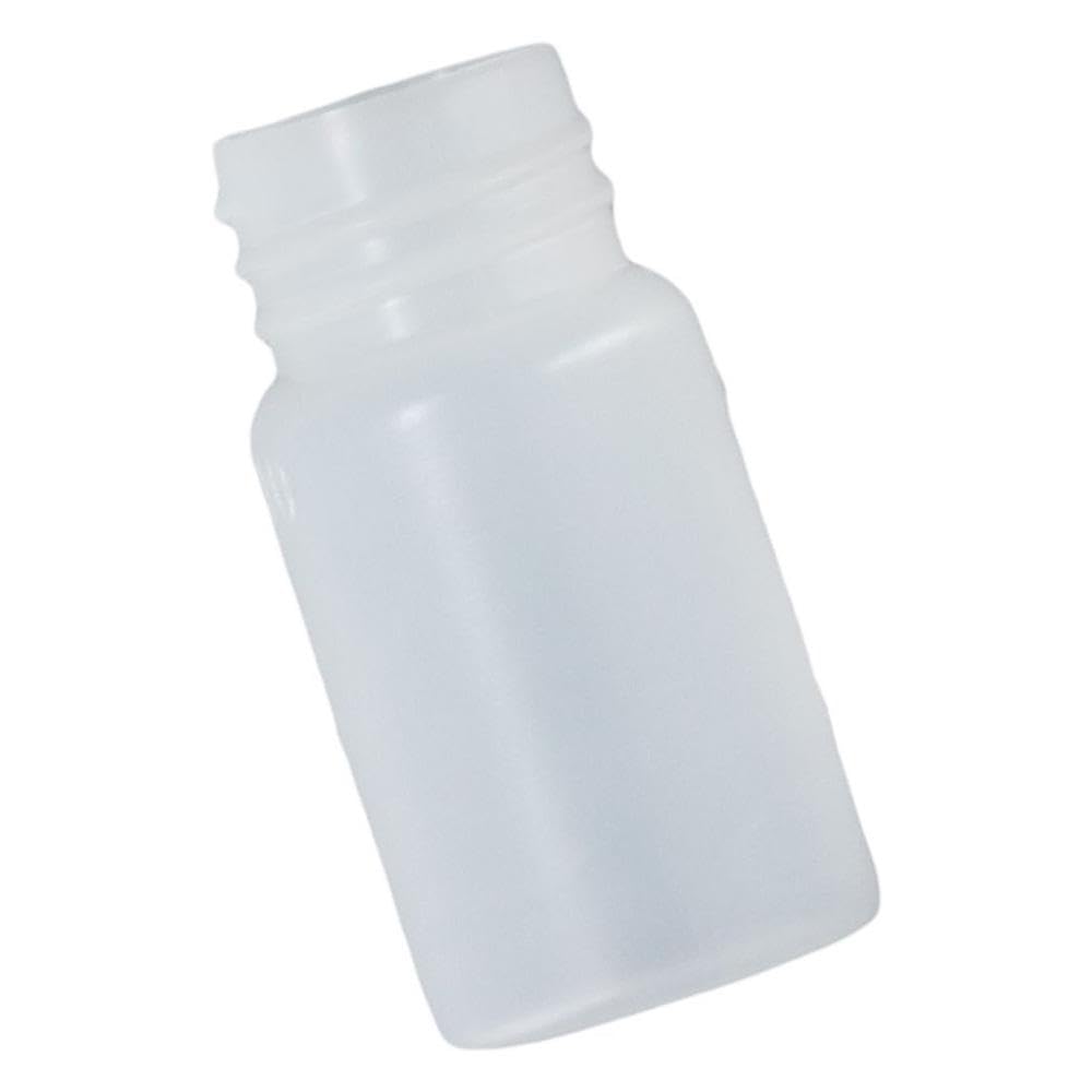 FEIYING 100pcs 10ml Plastic Travel Empty Small Mouth Graduated Lab Chemical Container Reagent Bottle, Sample Bottles Sealing Bottles Liquid Medicine Bottles with Caps