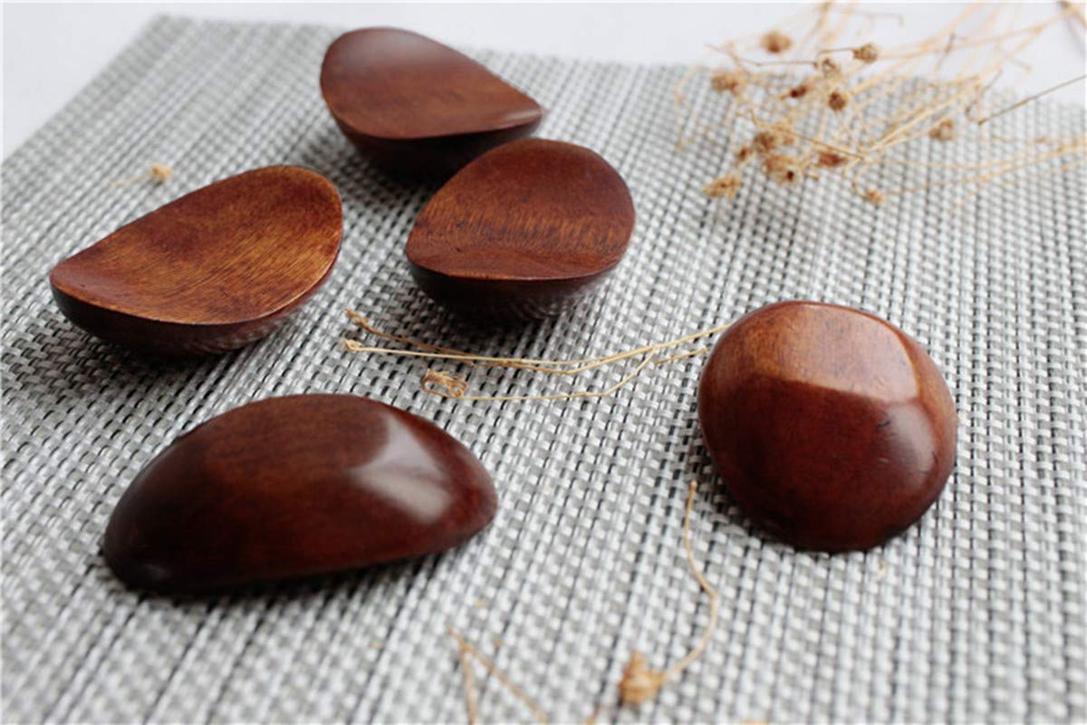 Chopstick Rest Tsehuar 5 PCS Wood Chopsticks Holder Dinner Server Spoon Fork Knife Stand Holder