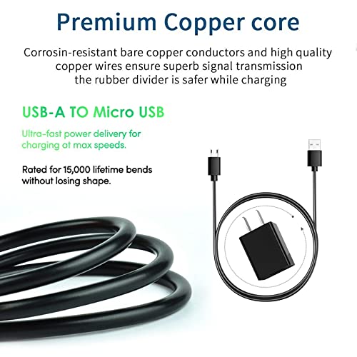 Love your yy Replacement Fast Charger Adapter for Kindle Paperwhite 7-11, Oasis, E-Reader, Voyage, DX, Keyboard, Touch(2nd-11th Gen), Fire [HD, HDX,7 8 10 Plus ＆ Kids Pro] Power Charger Cable Cord.