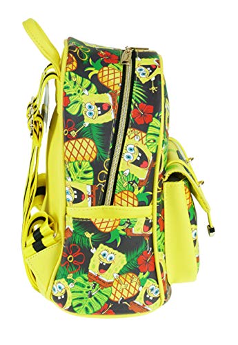 KBNL SpongeBob 11" Faux Leather Mini Backpack - A21036 Multicolor