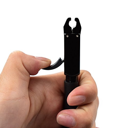 Compound Bow Release Aid Trigger Adult Archery Right Left Hand Adjustable Black Wrist Strap (Pack of 1