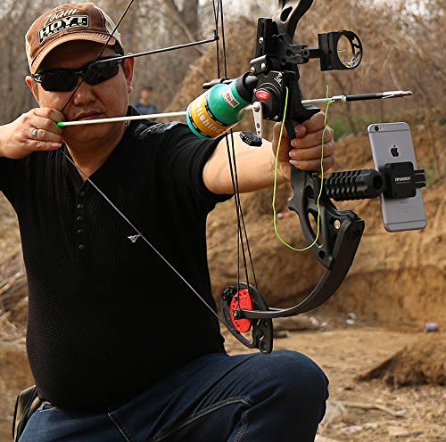 Compound Bow, 12-40Lbs ABS Pulley Bow Archery Set Outdoor Adjustable Longbow Shooting Bow for Children's and Adult Garden Game,Red