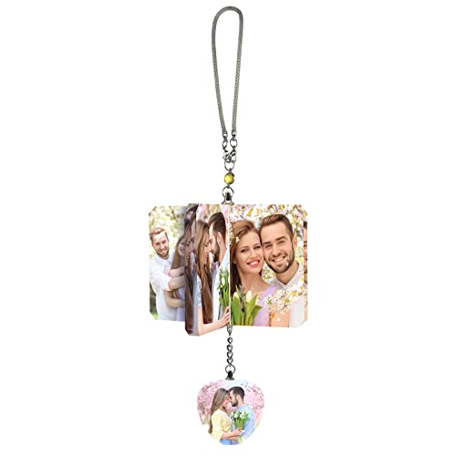 Custom Crystal Pendant for car Mirror Decorative Charm Home Charm Custom Photo Gift
