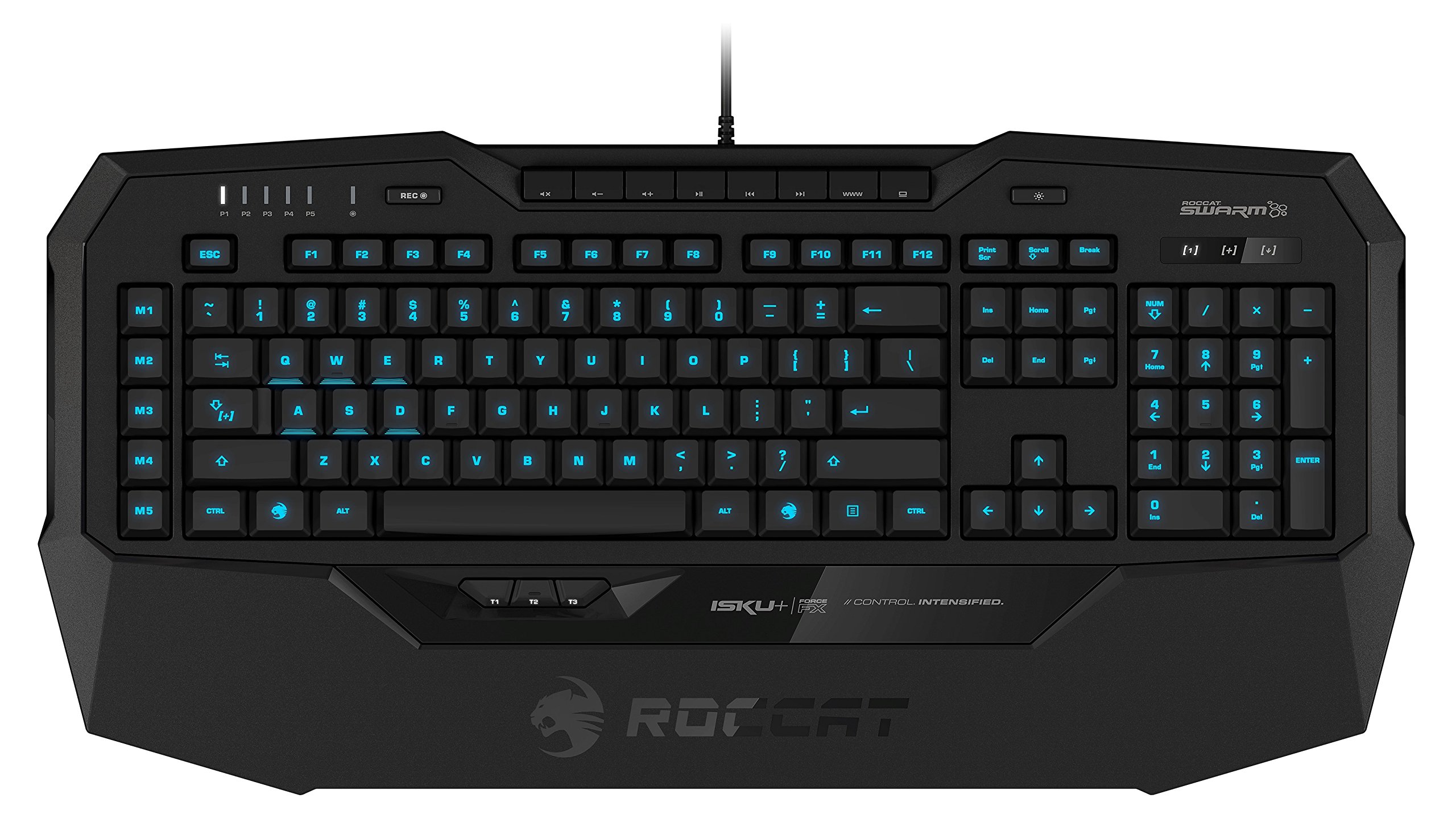 ROCCAT Isku+ Force FX - RGB Gaming Keyboard with Pressure-Sensitive Key Zone