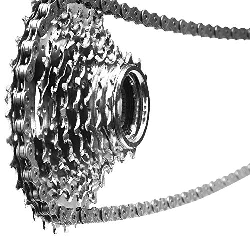 Bike Chain, 116 Links Easy Installation Ultra Light Steel Replacement Chains Accessory Durable Bicycle Chain, for Road Bikes