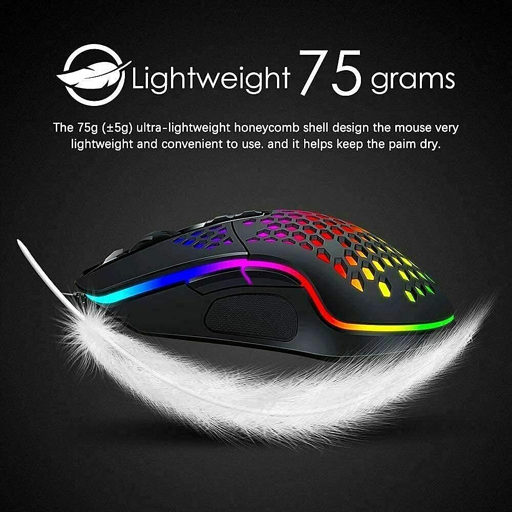 Computer Mechanical Keyboard,Wired Rainbow LED Backlit 87 Key Waterproof Gaming Keyboard,Gaming Mouse 6400 DPI RGB Mouse and Mouse pad for PC PS4(Black)