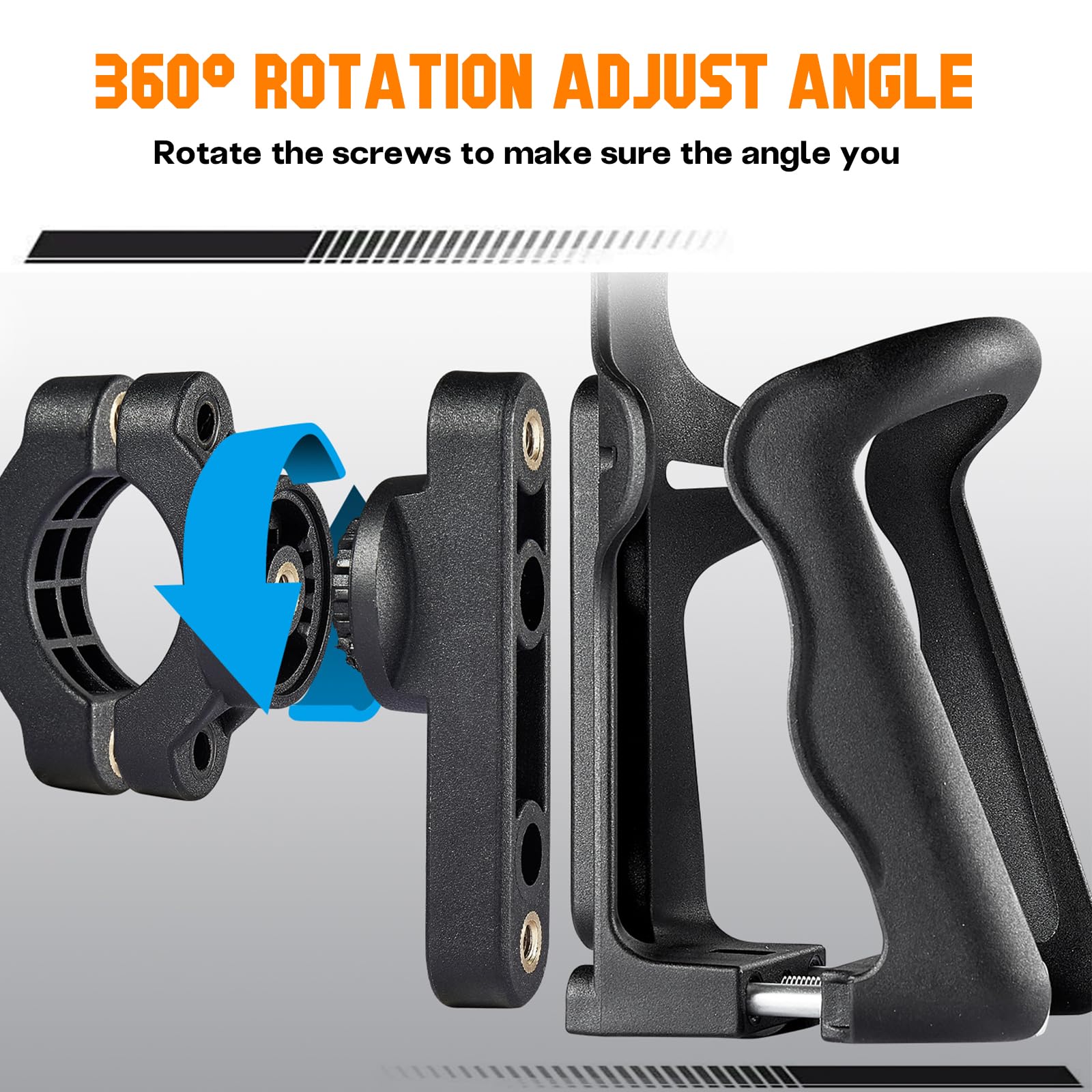 Bike Cup Holder, Motorcycle Water Bottle Holder 360° Rotation Adjust Bicycle Handlebar Water Bottle Cages, Upgraded Expandable Design Drink Holder for Bicycle, Motorcycle, ATV, Stroller, Wheelchair