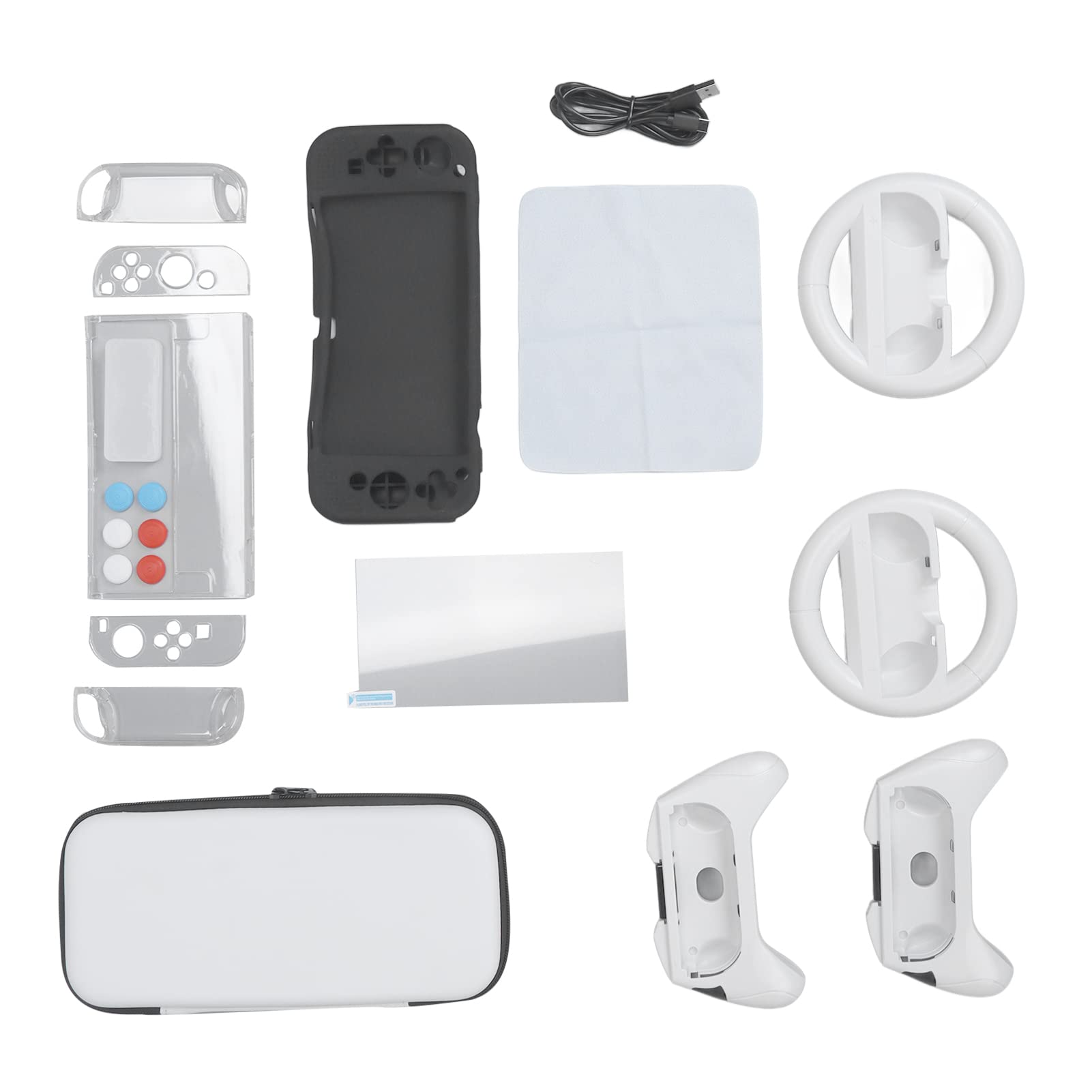 Controller Protector Bundle Game Accessories Kit Thumb Grip Cover Drop Resistant for Game Console