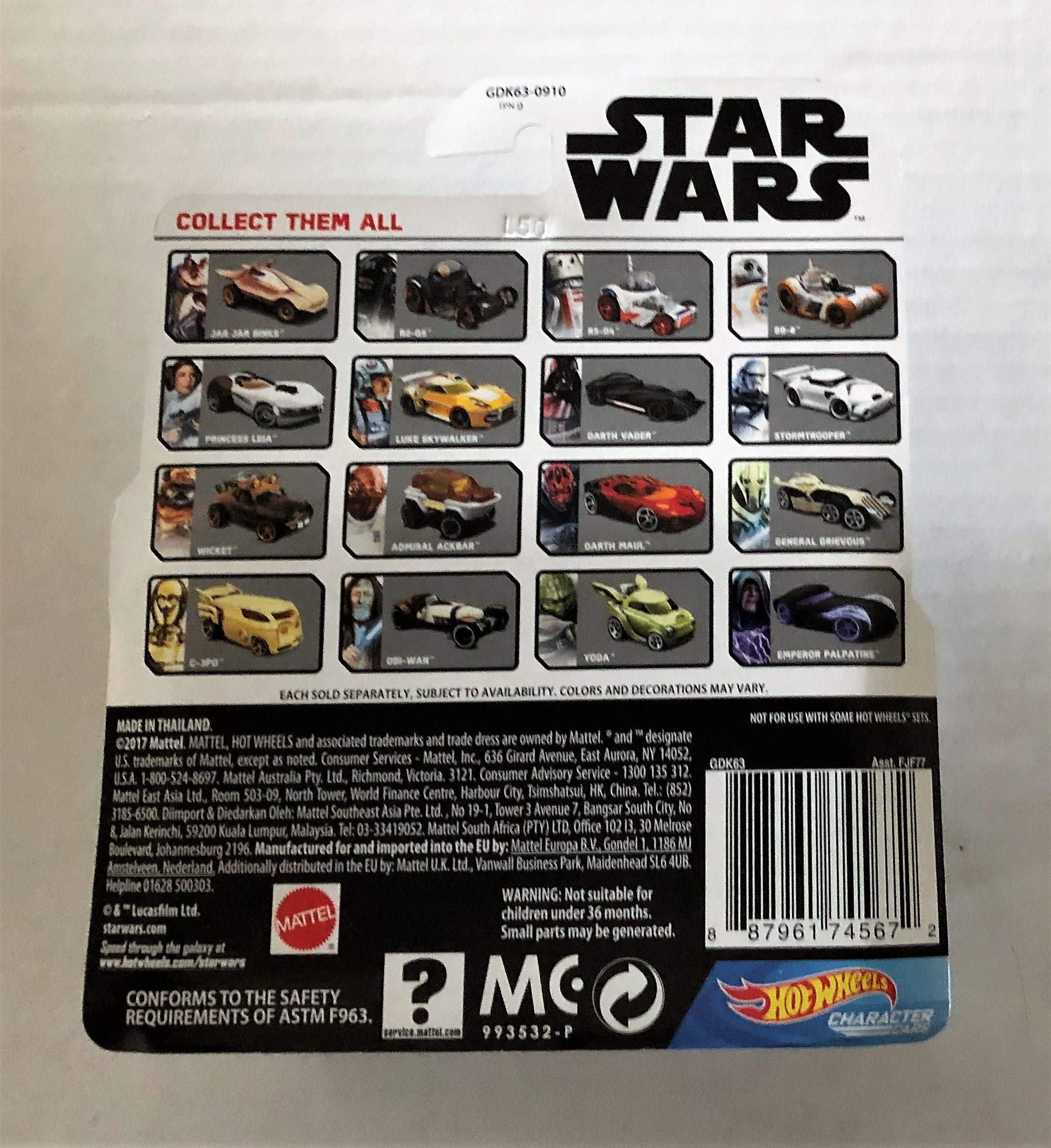 Hot Wheels Star Wars Wampa Character Car