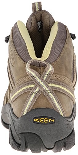 KEEN Women's Voyageur Mid Height Breathable Hiking Boots, Brindle/Custard, 9 Medium US