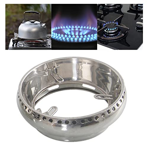 Milageto Windproof Design Gas Stove Rack Cookware Parts Stainless Steel Cooking Pan Stand Stoves Hob Covers Wok Rack Pans Support Rack for Kitchen, Double Layer S