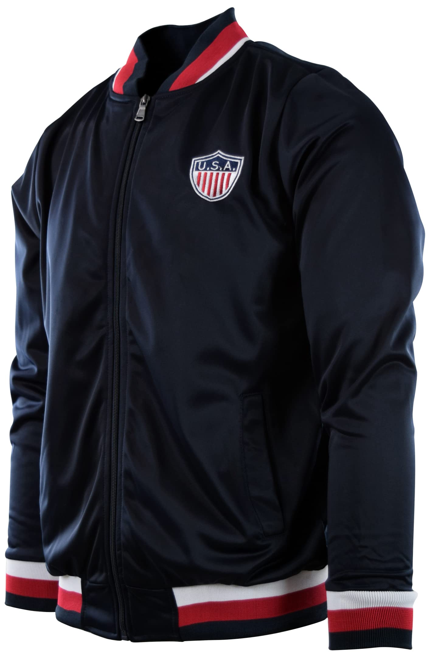 ChoiceApparel Men's Team USA Track Jacket (208-USA-NAVY, Medium)