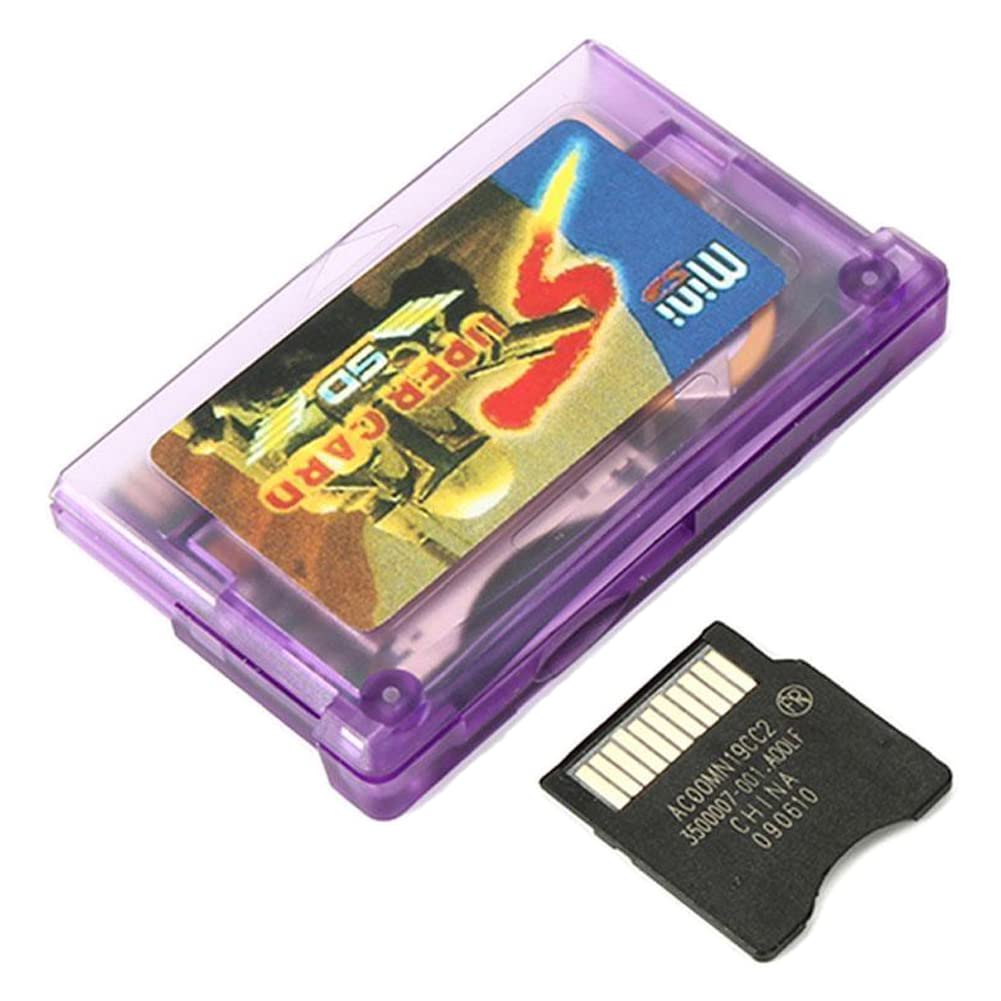 SHAHDEN Purple Burning Disk Mini Super Card for SP/GBM/IDS/NDS/NDSL Game Cards High Qual,Game Cards,Supercard Card Mini SD Card Adapter