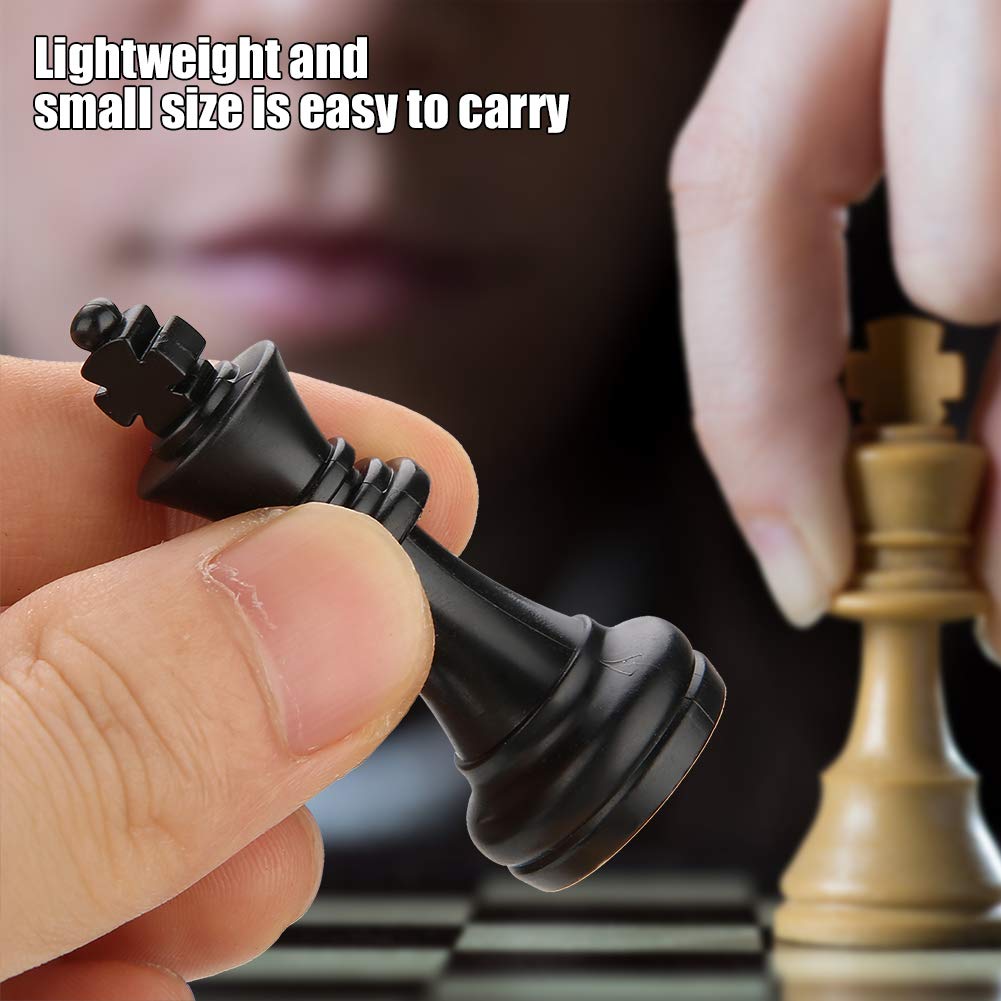 ViaGasaFamido Chess Pieces, Handmade Chess Pieces International Standard 32 Chess Pieces for Replace Miss Pieces