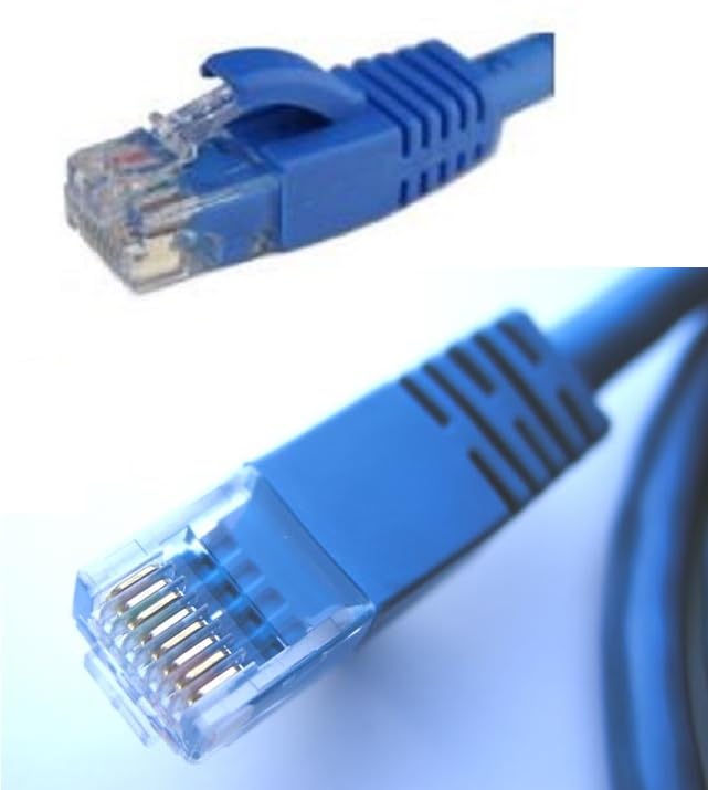 UbiGear 150ft Blue RJ45 CAT6 Ethernet LAN Network Internet Computer Patch Solid Wire 23 AWG UTP Cable