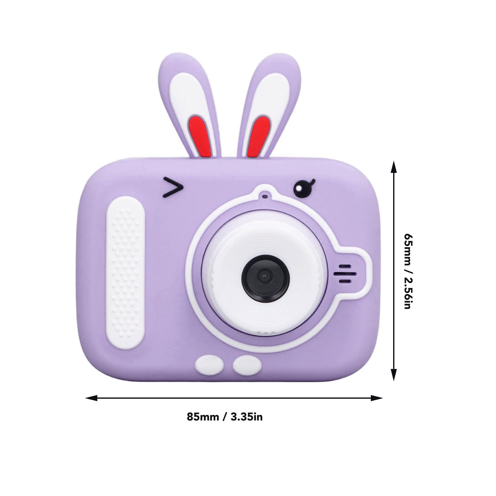 Children Digital Camera 20MP 400mAh 1080P USB 2in Color Display Automatic Focusing Kid Student Digital Camera Games Kids Electronics Personal Video Players Accessories (Purple) E
