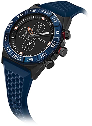 Citizen CZ Smart Gen 1 Hybrid smartwatch 44mm, Continuous Heart Rate Tracking, Fitness Activity, Golf App, Displays Notifications and Messages, Bluetooth Connection, 15 Day Battery Life