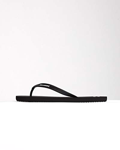 BILLABONG Men's Tides Solid Flip Flops, Black Black 19, 11