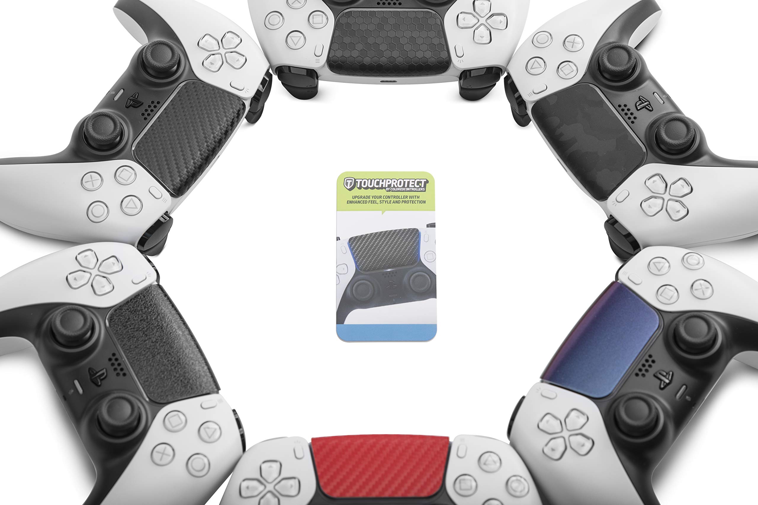 Skin Compatible with Dualsense Controller for PS5 - TouchProtect Texture Enhancing Cover. Easily Add Protection, Improved Texture, and Style to Your PS5 Dualsense Controller (Hex - Blue)