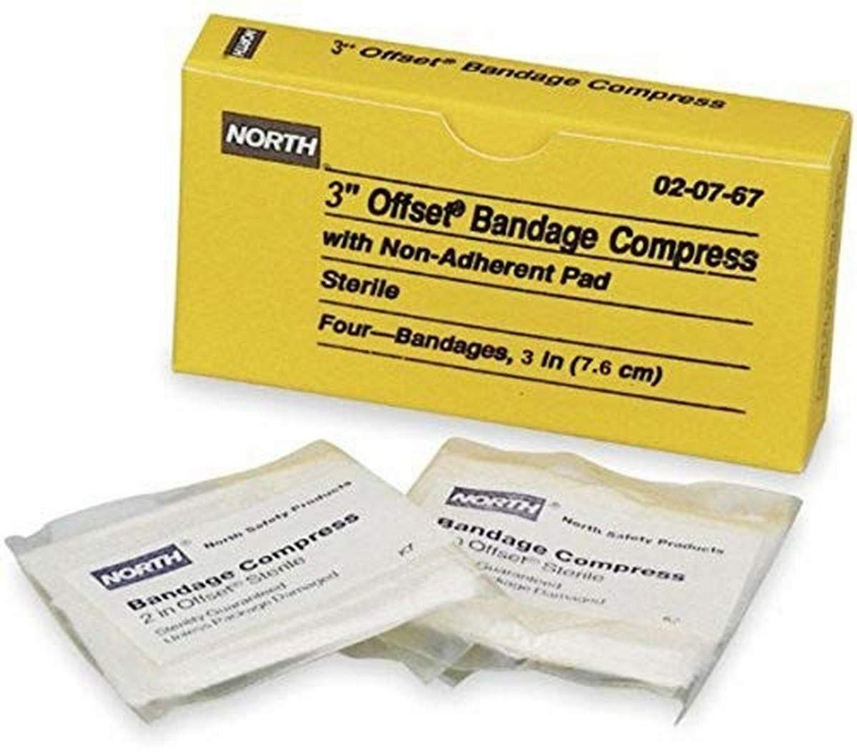 Honeywell Bandage Compress, 3'' OFFSET?, 2 per unit 020767