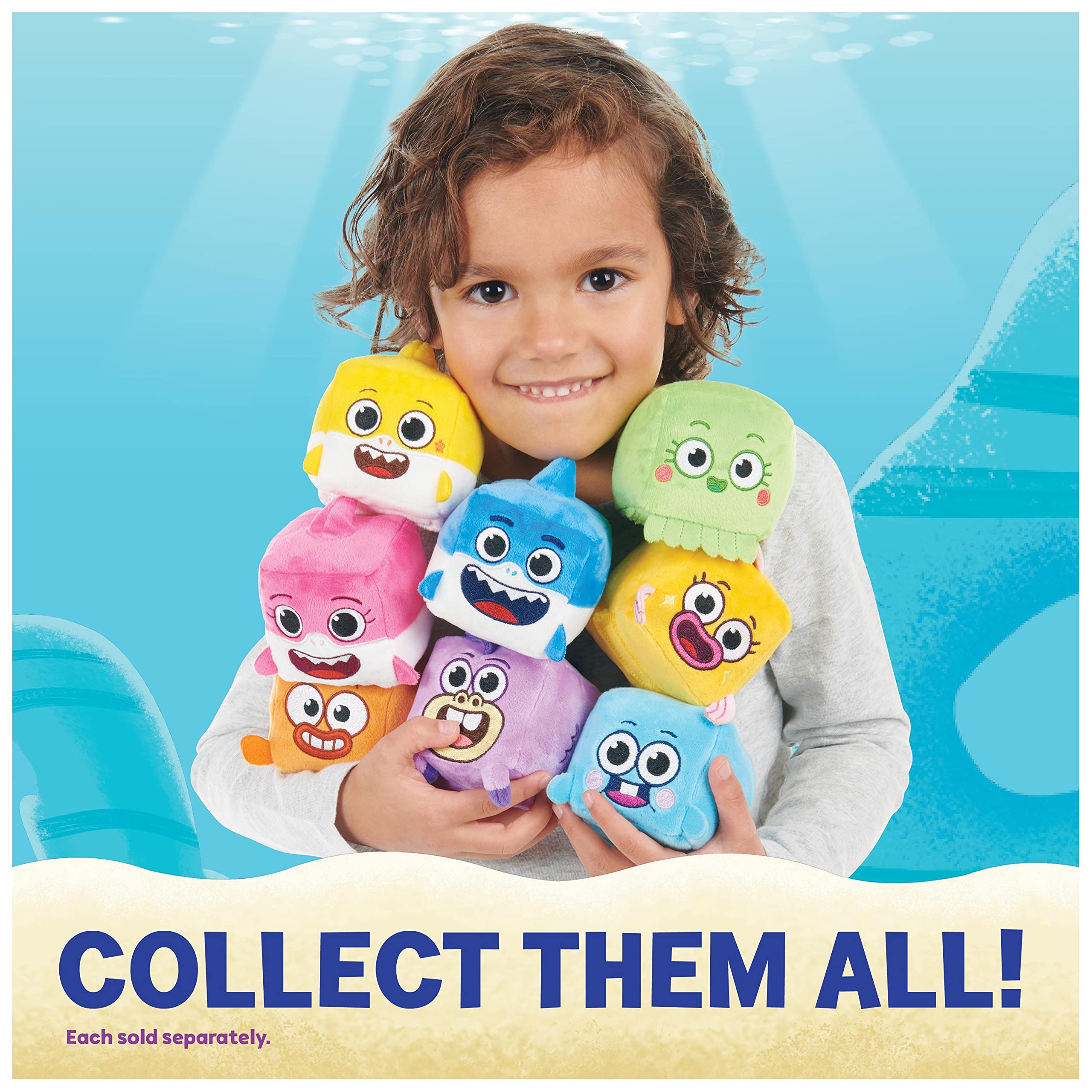 WowWee Baby Shark's Big Show! Song Cube โ Chucks Plushie with Baby Shark Theme Song โ Cute Stuffed Animals for Toddlers
